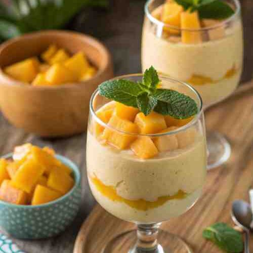Easy Mango Mousse Recipe – Light & Creamy Mango Dessert Cups | No-Bake ...