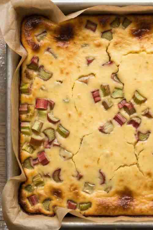 Homemade Rhubarb Custard Bars Recipe (Simple Family Dessert with Fresh ...